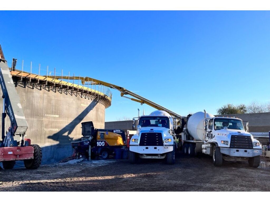 5 Gilbert Water Storage – Ground View 2 mixers | Rock Solid Concrete